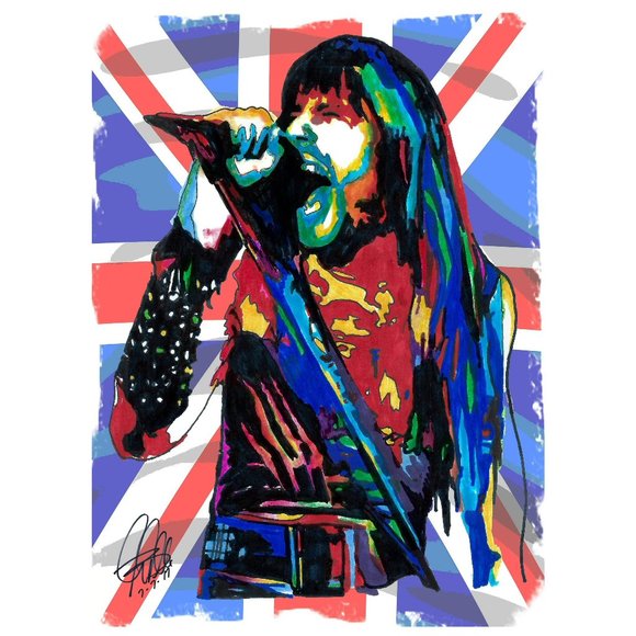 Art | Bruce Dickinson Iron Maiden Singer Rock Music Poster Print Wall ...